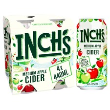 Inch's Medium Apple Cider 4 X 440Ml - Tesco Groceries