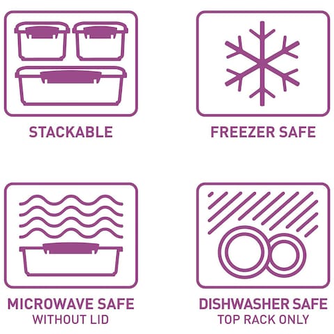 Sistema Rectangular Lunch Boxes 400Ml 3 Pack - Tesco Groceries