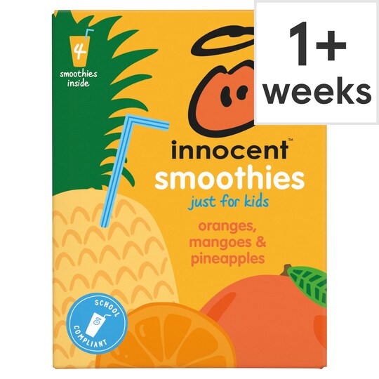 Innocent Kids Orange Mango & Pineapple 4X150ml - Tesco Groceries