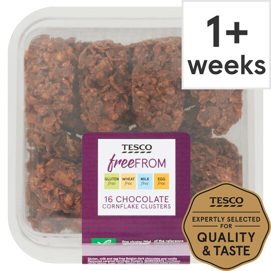 Tesco Free From 16 Chocolate Cornflake Clusters - Tesco Groceries