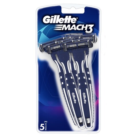 Gillette Mach 3 Disposable Razors 5 Pack - Tesco Groceries