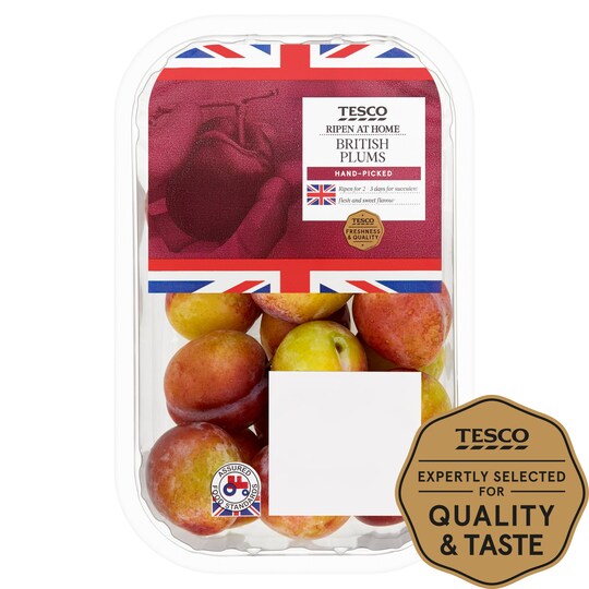 British Punnet Plums 400G - Tesco Groceries