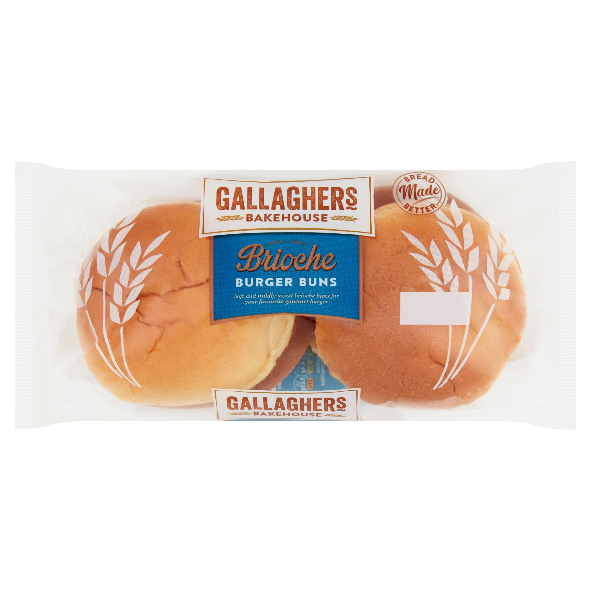 Gallaghers Brioche Burger Buns 240G - Tesco Groceries