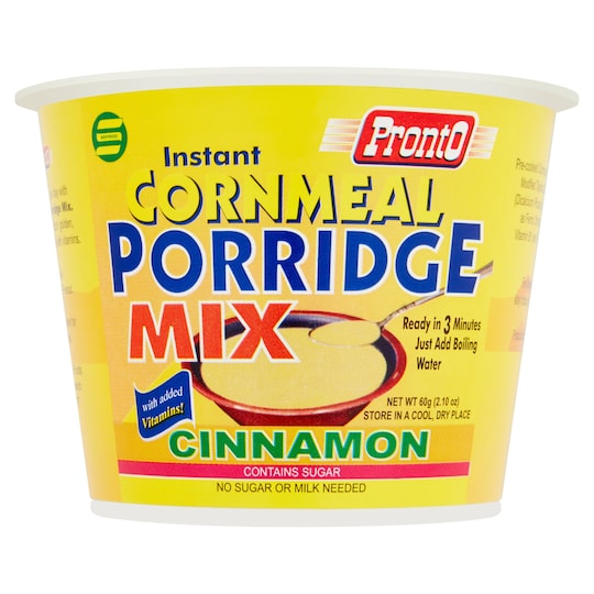 Pronto Cinnamon Pot Porridge Mix 60G - Tesco Groceries