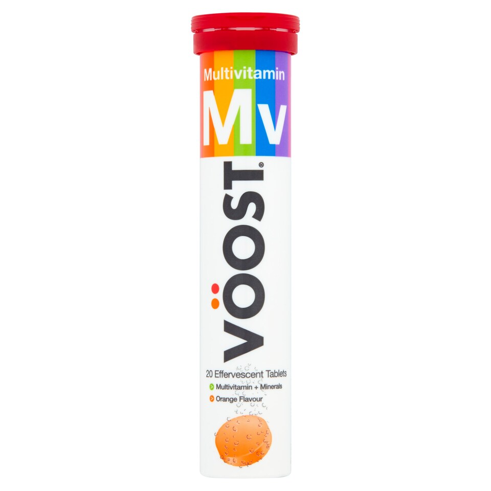 Voost Multivitamins 20 Orange Effervescent Tablets - Tesco Groceries