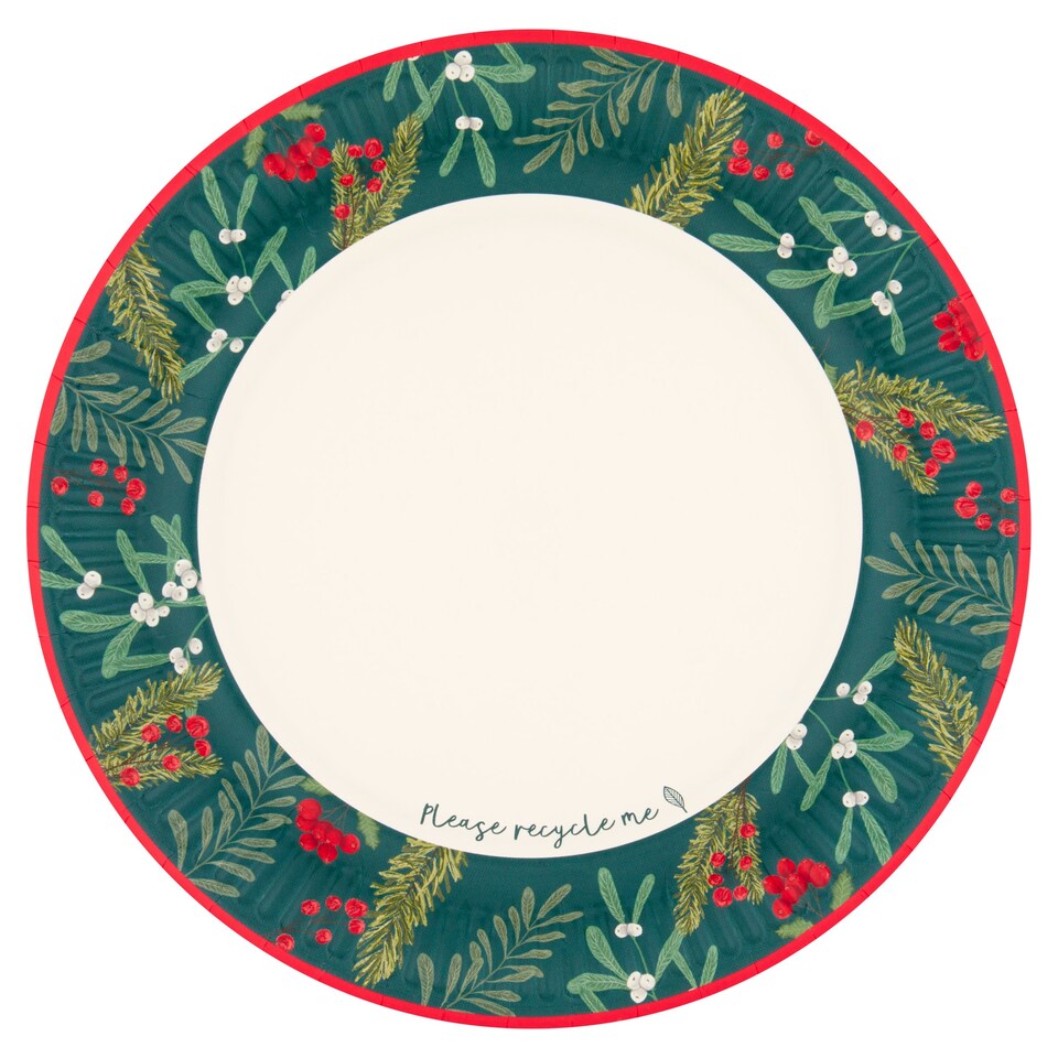Tesco Woodland Plate 23Cm 10 Pack - Tesco Groceries