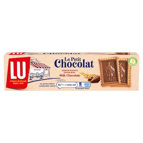 Lu Le Petit Chocolat Milk Chocolate Biscuits 112.5g - Tesco Groceries