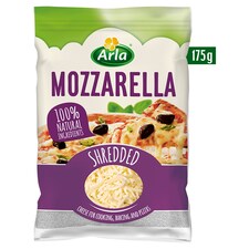Arla Mozzarella Semi-Hard Semi-Fat Grated Cheese 175 g - Tesco Groceries
