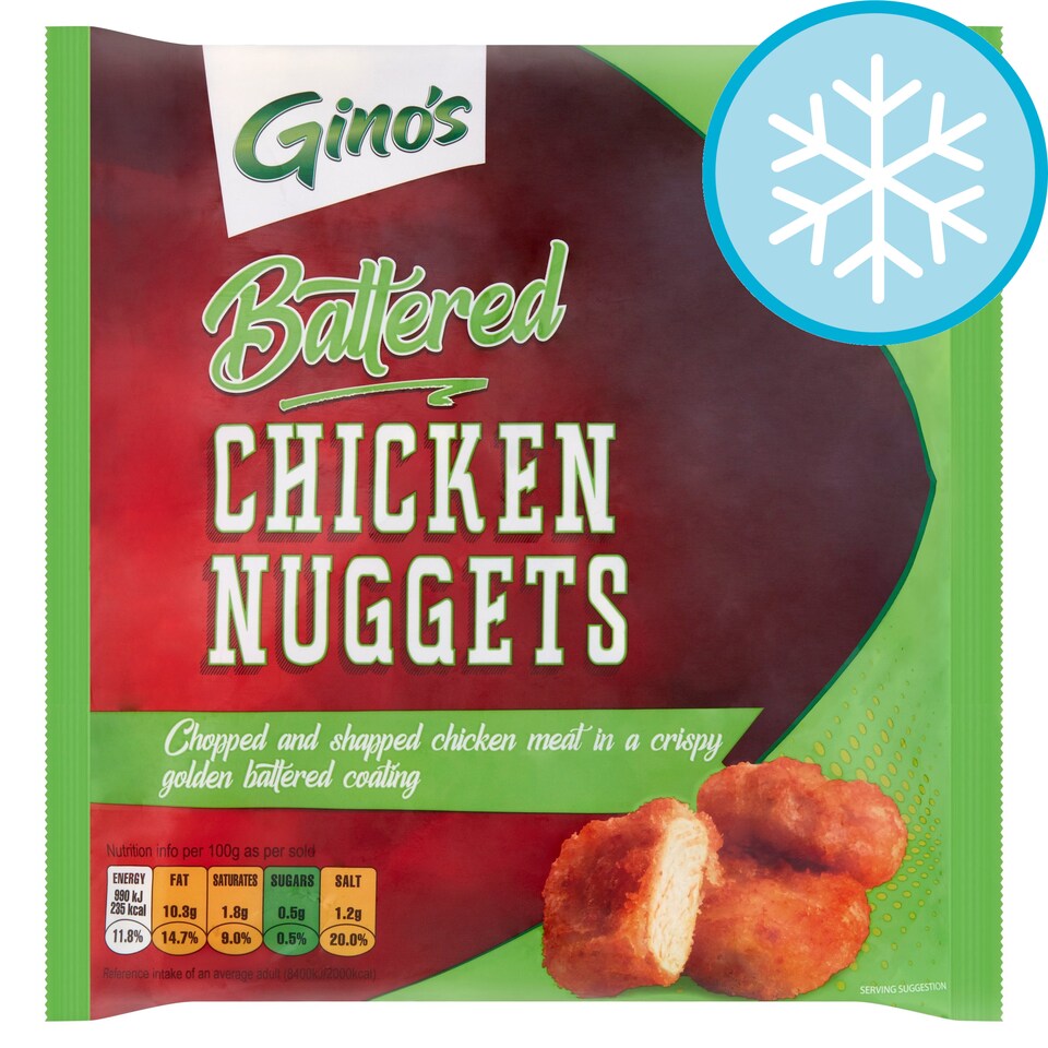 Ginos Battered Chicken Nuggets 500G - Tesco Groceries