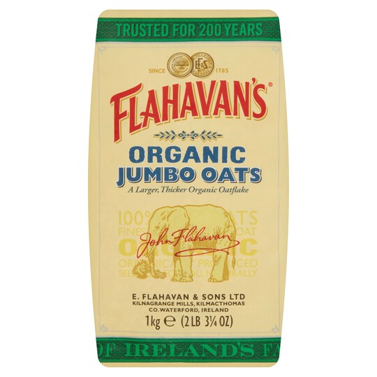 Flahavan's Irish Organic Jumbo Oats 1Kg - Tesco Groceries