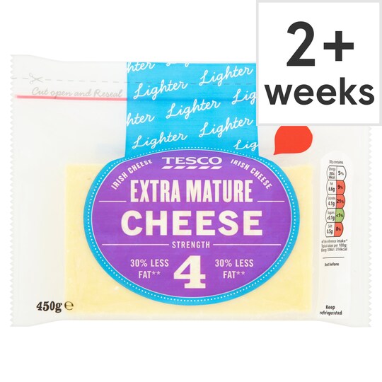 Tesco Lighter Extra Mature Cheese 450G - Tesco Groceries