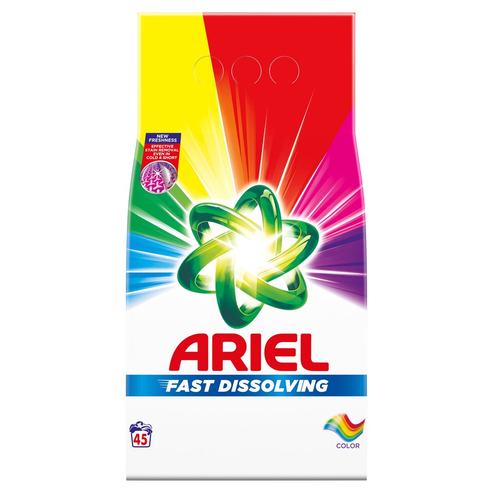 Ariel Washing Powder 2.475 KG 45 Washes, Color - Tesco Groceries