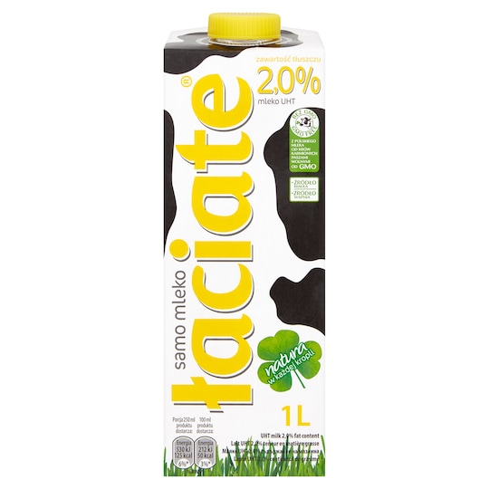 Laciate Milk 2% 1 Litre - Tesco Groceries