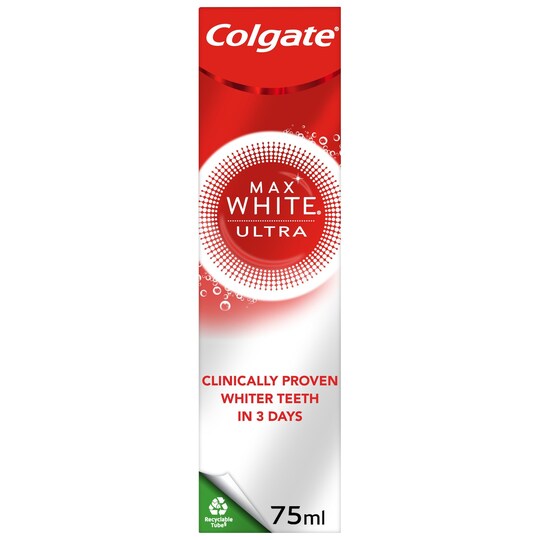 Colgate Max White Ultra Foam Whitening Toothpaste 75Ml - Tesco Groceries