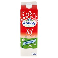 Kuntej ESL félzsíros tej 2,8% 1 l - Tesco Groceries