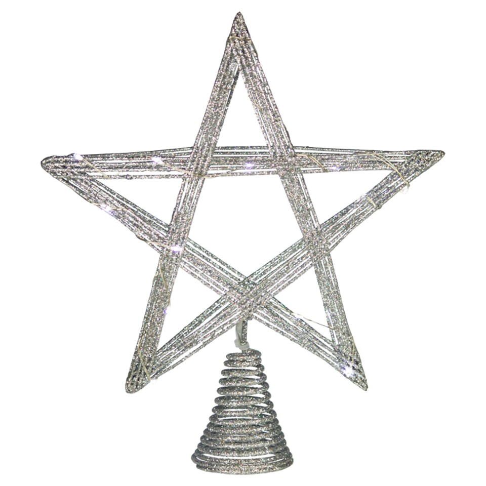 Tesco Silver Star Led Light Up Tree Topper - Tesco Groceries