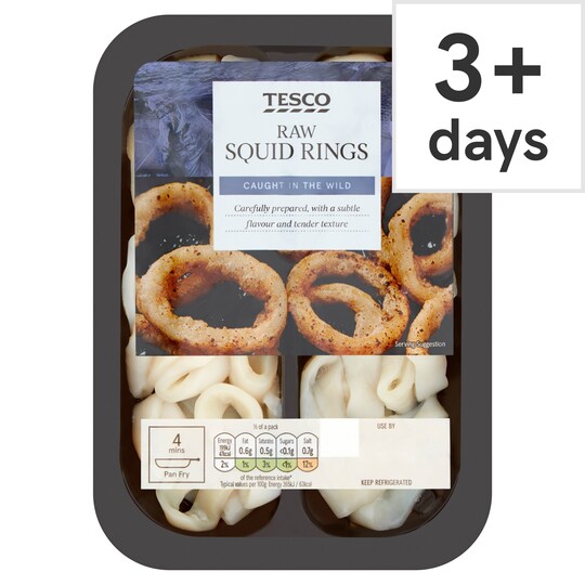 Tesco Raw Squid Rings 150G - Tesco Groceries