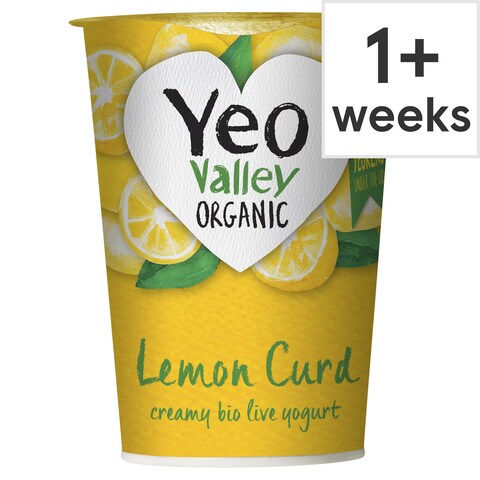 Yeo Valley Organic Whole Milk Lemon Curd Yogurt 450G - Tesco Groceries