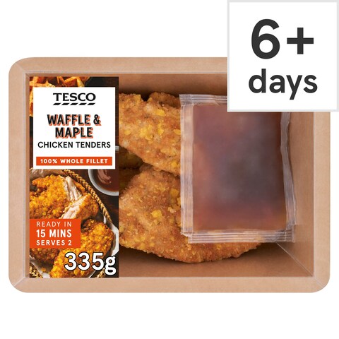 Tesco Waffle and Maple Chicken Tenders 335g - Tesco Groceries