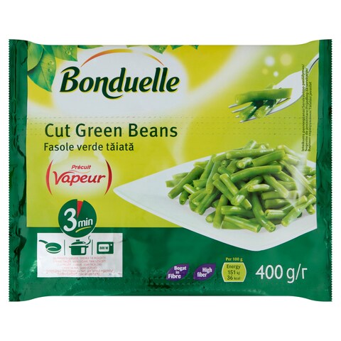 Bonduelle Vapeur Quick-Frozen Cut Green Beans 400 g - Tesco Groceries