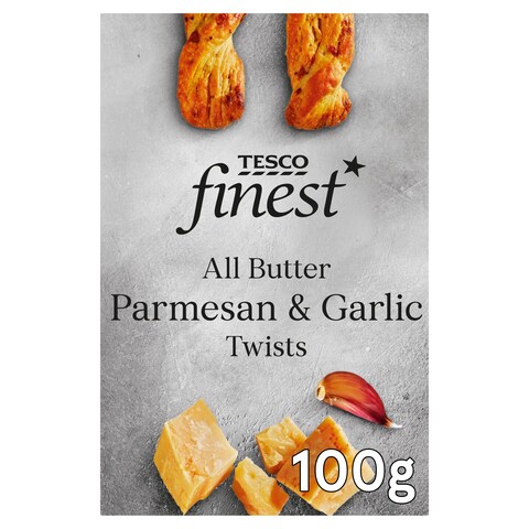 Tesco Finest Parmesan & Garlic Twists 100G - Tesco Groceries