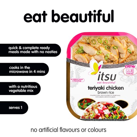 Itsu Teriyaki Chicken Brown Rice 395g - Tesco Groceries