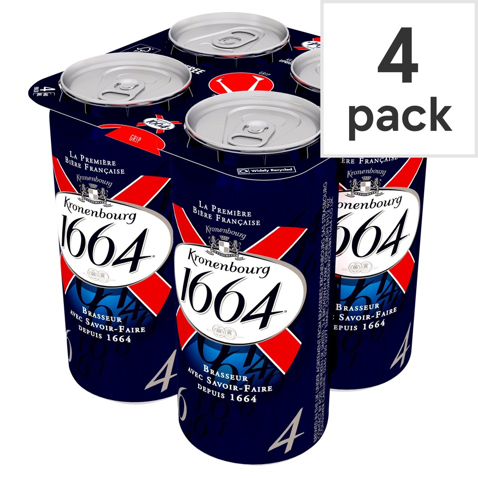 Kronenbourg 1664 Lager 4 X 440Ml - Tesco Groceries