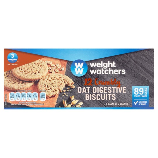 Weight Watchers Oat Digestive Biscuits 114g - Tesco Groceries