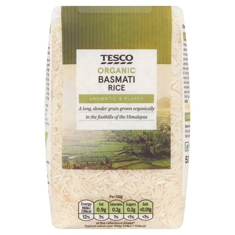 Tesco Organic Basmati Rice 500G - Tesco Groceries