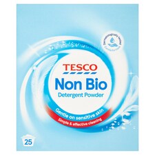 Tesco Non Bio. Laundry Powder 25 Wash 1.625 Kilograms - Tesco Groceries