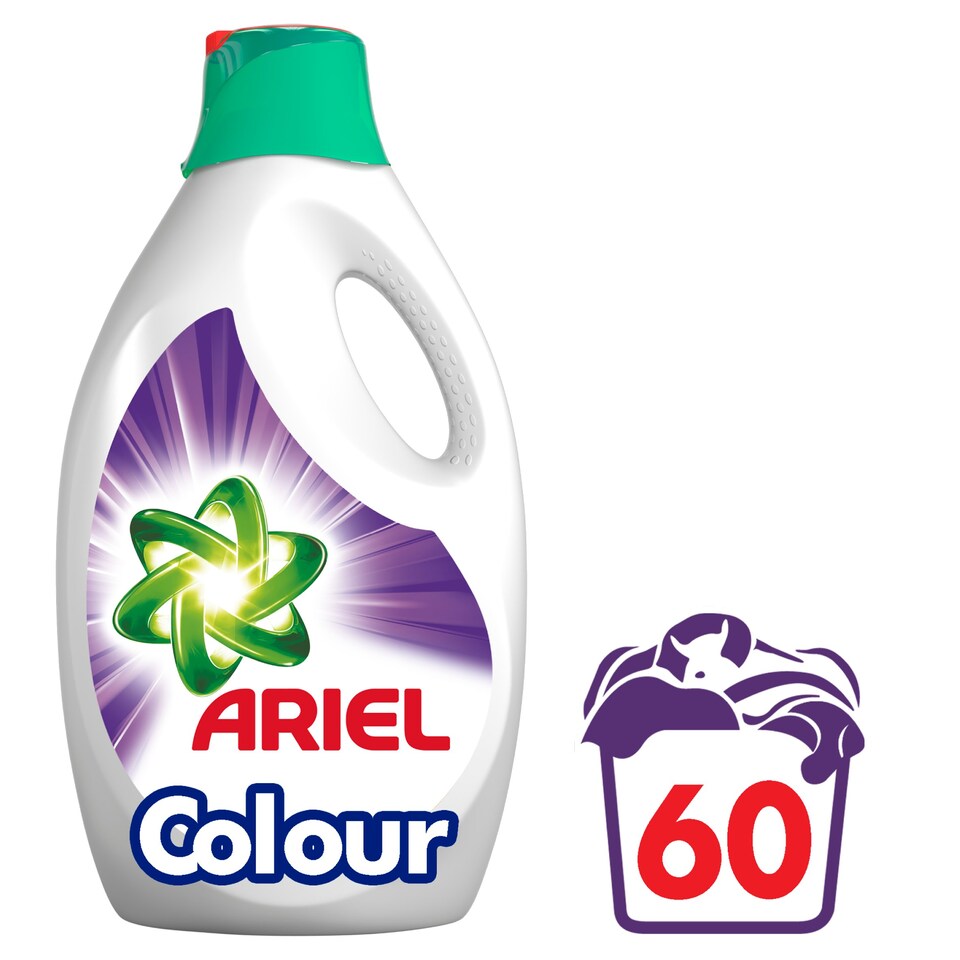 Ariel Colour 3L Washing Liquid 60 Washes - Tesco Groceries