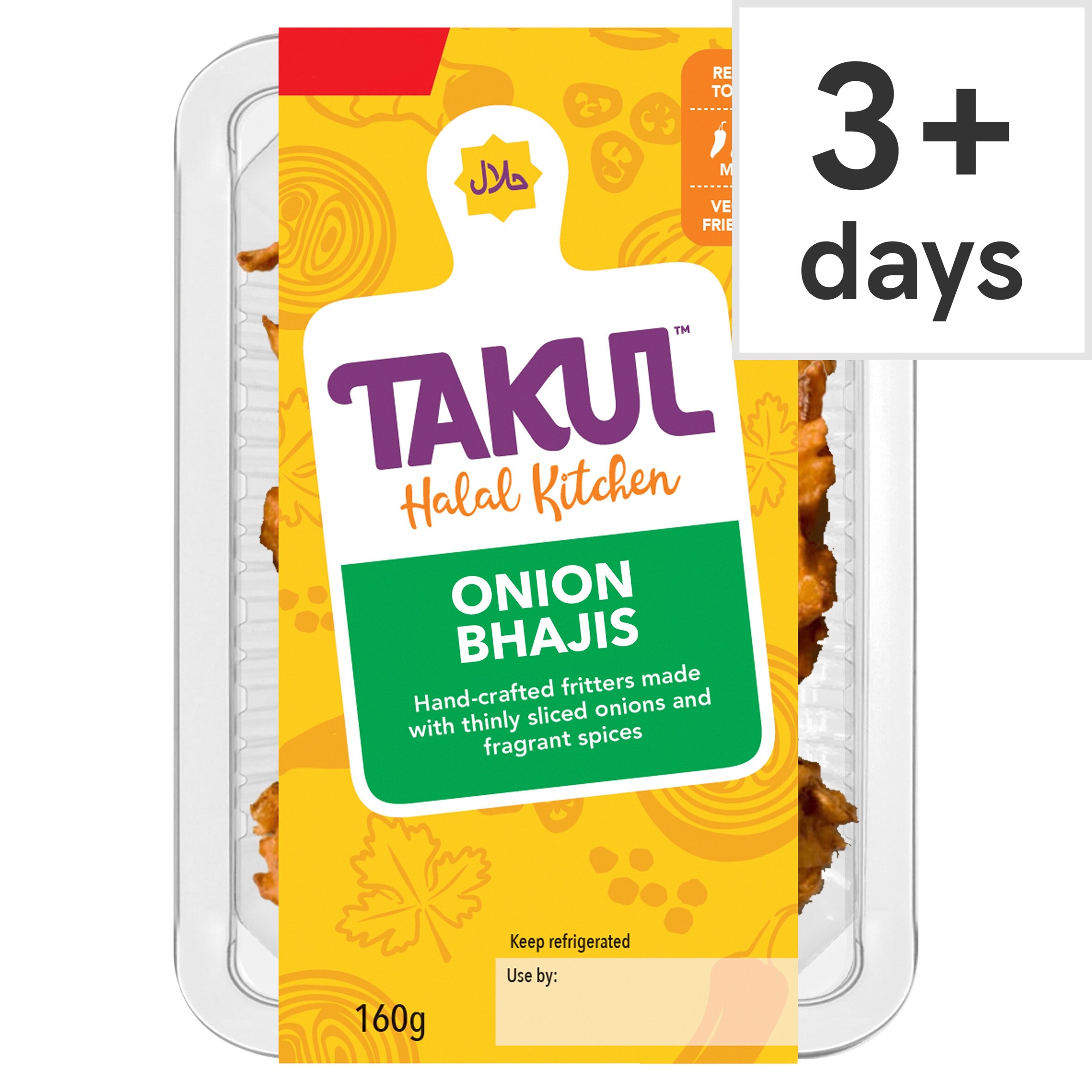 Takul Halal Kitchen Onion Bhaji 160g - Tesco Groceries