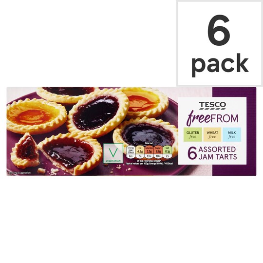 Tesco Free From Jam Tarts 6 Pack - Tesco Groceries