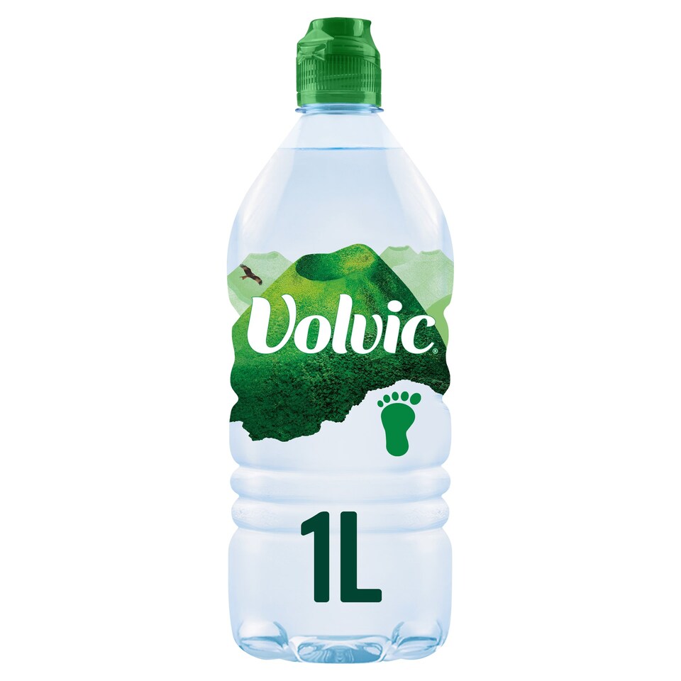 Volvic Natural Bottled Mineral Still Water 1L - Tesco Groceries