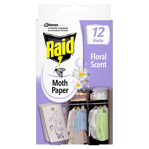 Raid Moth & Insect Killer Paper 12 Sheets - Tesco Groceries