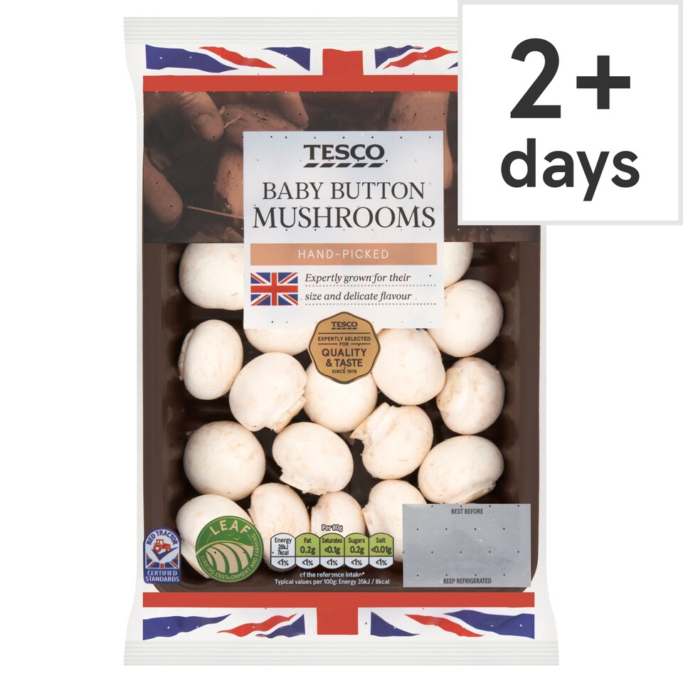 Tesco Baby Button Mushroom x150g - Tesco Groceries