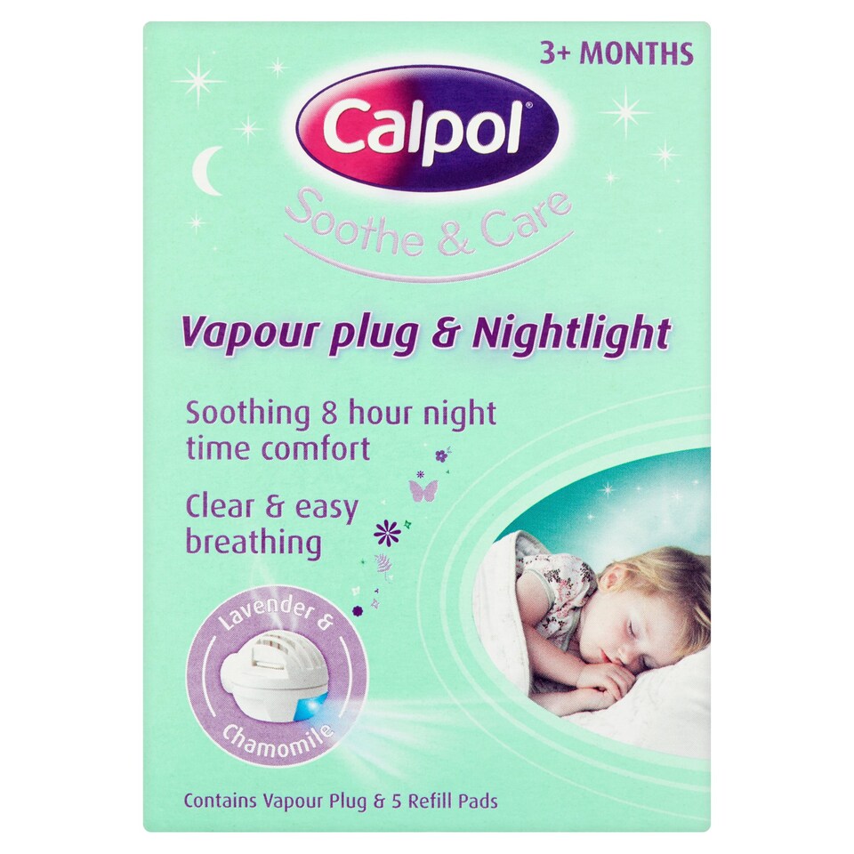 Calpol Vapour Plug NightLight & 5 pads - Tesco Groceries