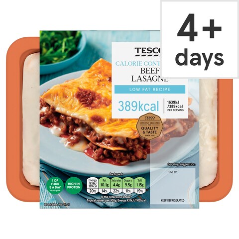 Tesco Calorie Controlled Beef Lasagne 380G - Tesco Groceries