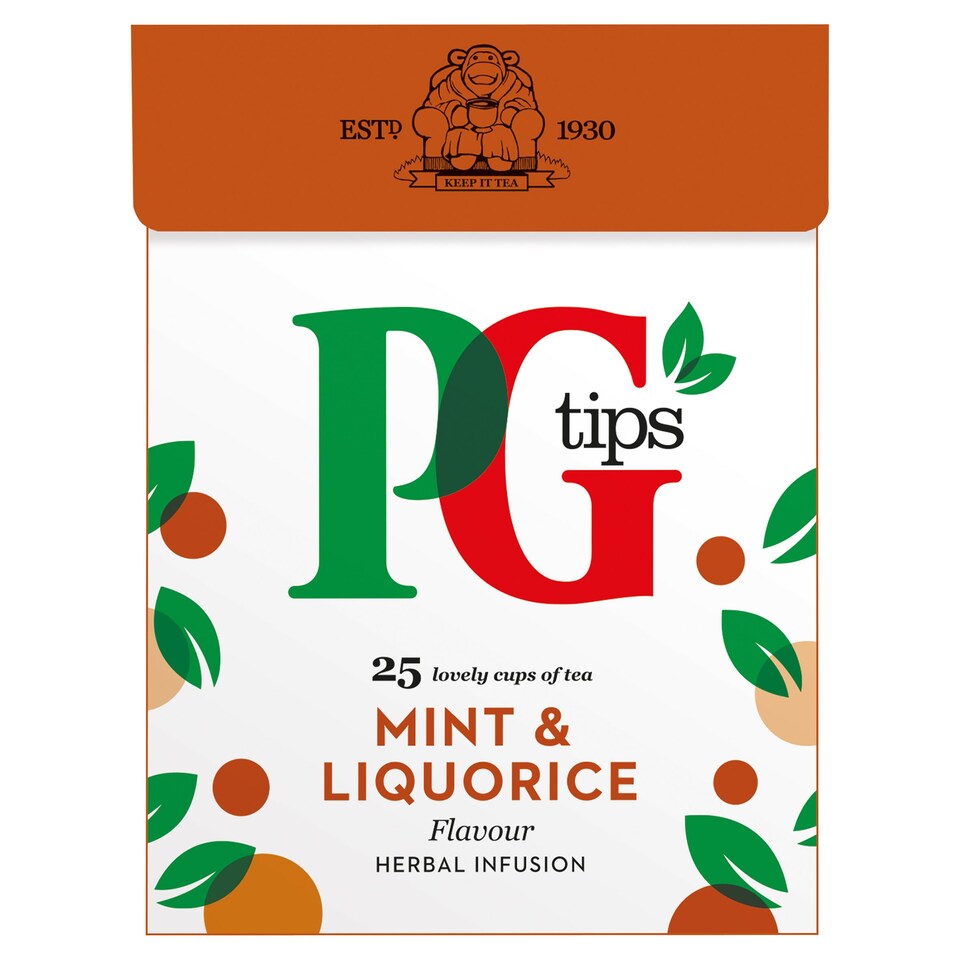Pg Tips Liquorice 25 T/Bgs 50g - Tesco Groceries