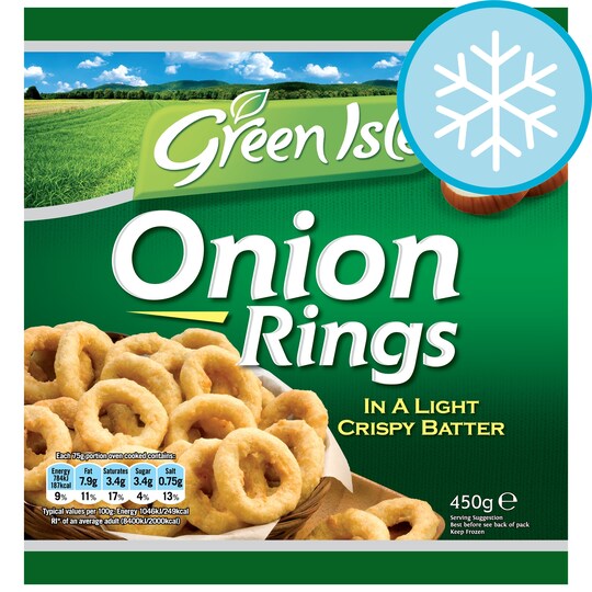 Green Isle Onion Rings 450G - Tesco Groceries