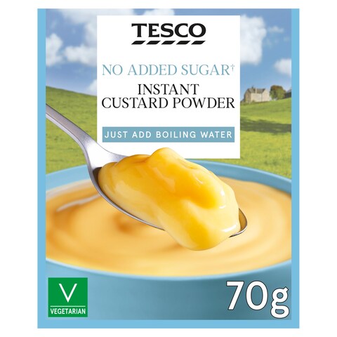 Tesco No Added Sugar Instant Custard Mix 70G - Tesco Groceries