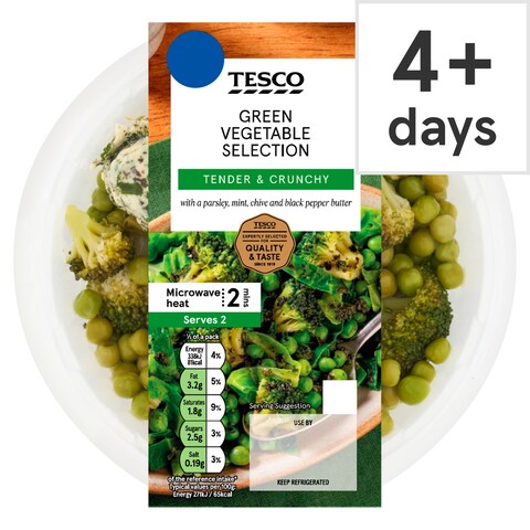Tesco Green Vegetable Selection 250g - Tesco Groceries