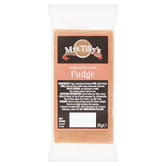 Mrs Tilly's Vanilla Fudge 95G - Tesco Groceries