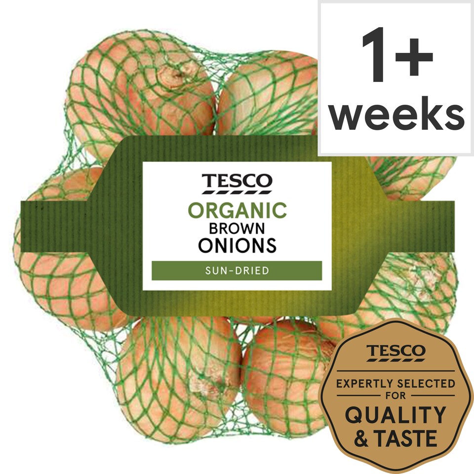 Tesco Organic Brown Onions 750G - Tesco Groceries