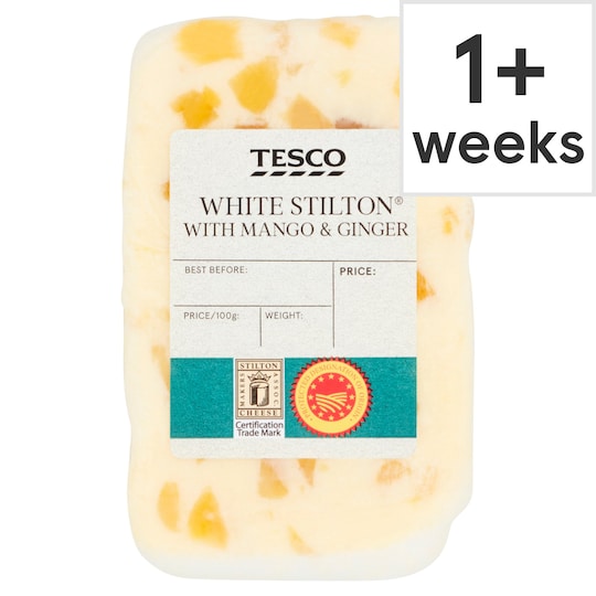 Tesco White Stilton Mango & Ginger Cheese 200G - Tesco Groceries