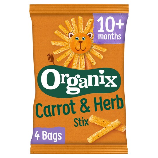 Organix Carrot Stix Multi Pack 4X15g - Tesco Groceries