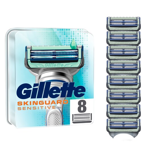 Gillette Skinguard Sensitive Blades Refill 8 Pack - Tesco Groceries