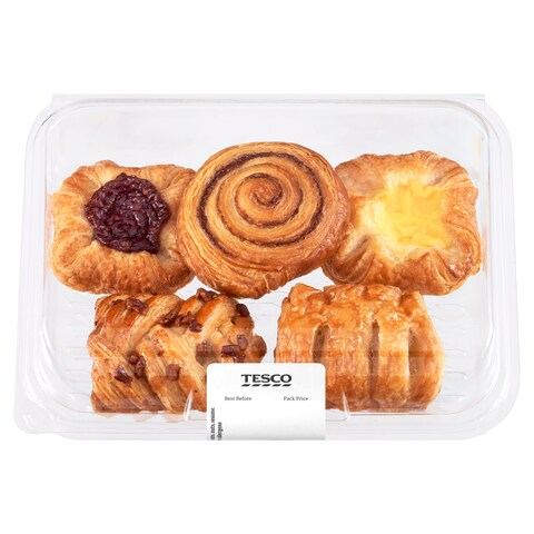 Tesco Mini Danish Pastries Selection 5 Pack - Tesco Groceries