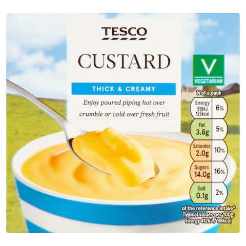 Tesco Ready To Serve Custard 500G - Tesco Groceries