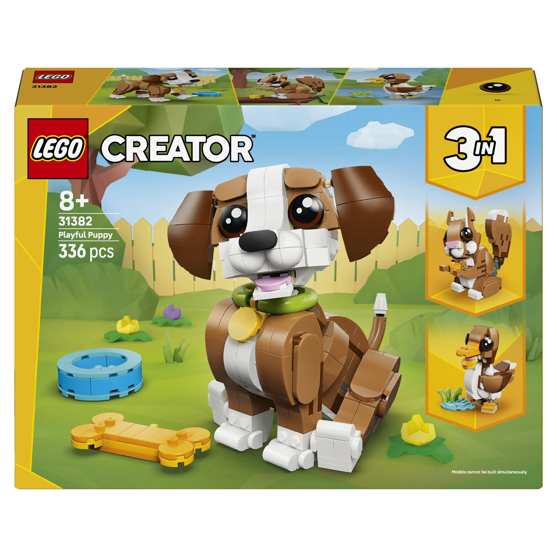 LEGO Creator 3 v 1 31382 Roztomilé zvieratká: Hravé šteniatko - Tesco ...